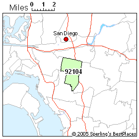 Zip 92104 (San Diego, CA) Rankings