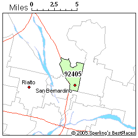 Zip 92405 (San Bernardino, CA) Rankings