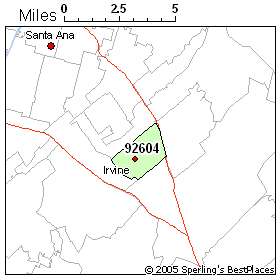 Irvine California Zip Code Map - United States Map