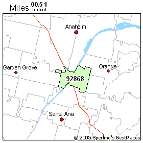 Zip 92868 (Orange, CA) Rankings