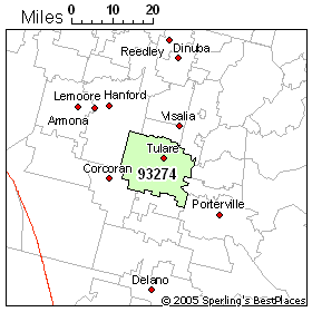 Zip 93274 (Tulare, CA) Rankings