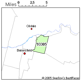 Zip Code Map Bakersfield Ca 93311