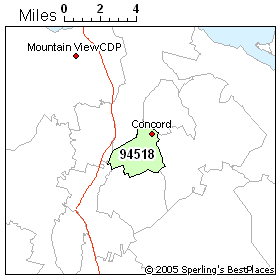 Concord Ca Zip Code Map - Map