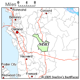 San Ramon Zip Code Map - Map