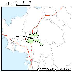 Richmond California Zip Code Map - United States Map