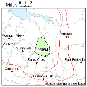 Zip 95054 (Santa Clara, CA) Rankings