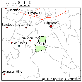 San Jose Zip Code Map San Francisco