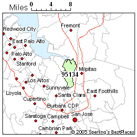San Jose Zip Code Map San Francisco