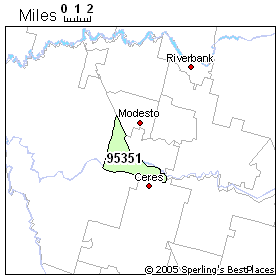 Zip Code Map Modesto Ca - Map
