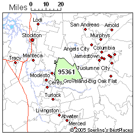 Oakdale (zip 95361), California Voting