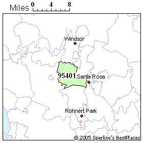 Zip 95401 (Santa Rosa, CA) Rankings