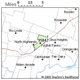 Zip 95842 (Foothill Farms, CA) Rankings