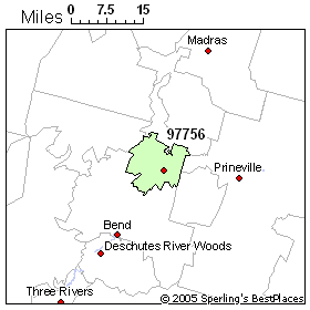 Redmond Oregon Zip Code Map - Map