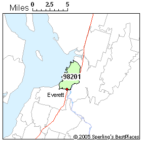 Zip Code Map Everett Wa - Map