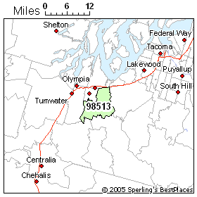 Zip Code Map Olympia Wa - United States Map