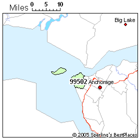 Anchorage Ak Zip Code Map - Map
