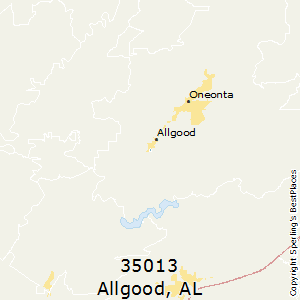 Allgood (zip 35013), AL