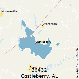 Castleberry (zip 36432), AL