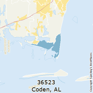 Coden (zip 36523), AL