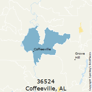 Coffeeville (zip 36524), AL
