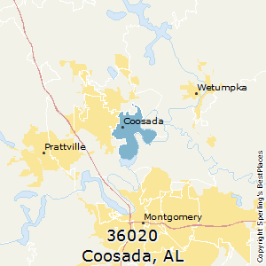 Coosada (zip 36020), AL