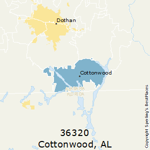 Cottonwood (zip 36320), AL
