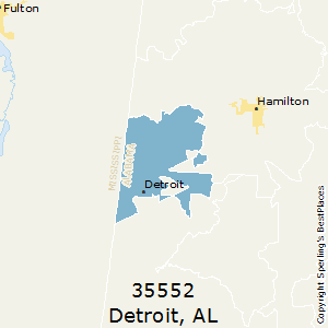 Detroit (zip 35552), AL