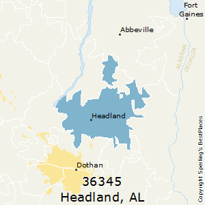 Headland (zip 36345), AL