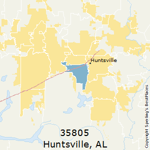 Huntsville Zip Code Map