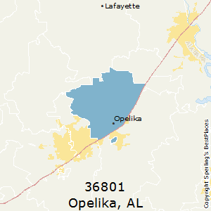 Opelika (zip 36801), AL