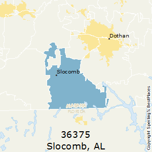 Slocomb (zip 36375), AL