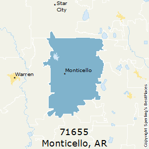 Monticello (zip 71655), AR