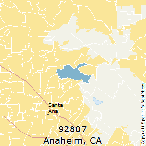 Anaheim (zip 92807), CA