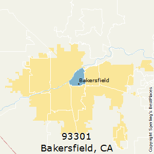 Bakersfield Area Code Map