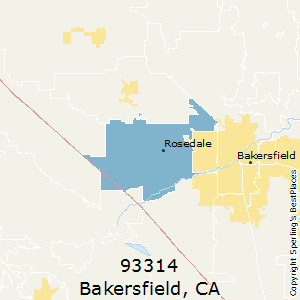 Bakersfield Area Code Map