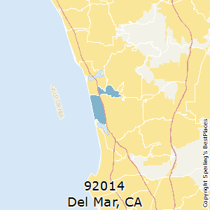 Del Mar Zip Code Map - United States Map