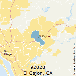 El Cajon Zip Code Map - United States Map