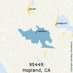 Hopland (zip 95449), CA