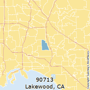 Lakewood Ca Zip Code Map - United States Map