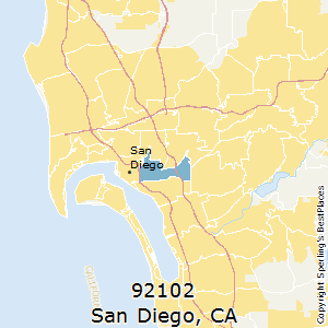 San Diego California Zip Code Map