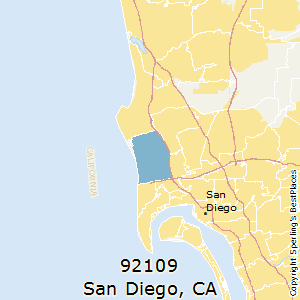 San Diego California Zip Code Map