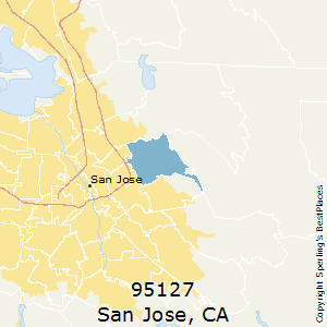 San Jose Zip Code Map San Francisco