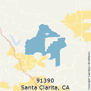 Santa Clarita Zip Code Map - Map