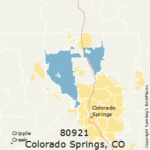 Colorado Springs Co Zip Code Map