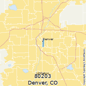Denver (zip 80203), CO