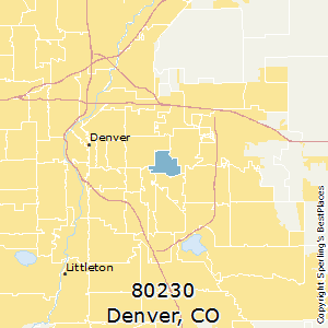Zip Code Map Denver Colorado