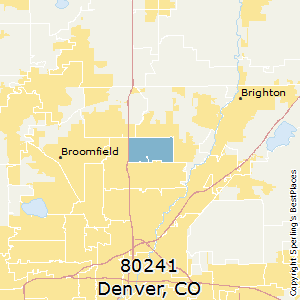 Downtown Denver Zip Code Map - Map