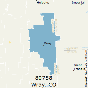 Wray (zip 80758), CO