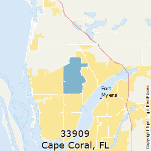 Cape Coral Zip Code Map