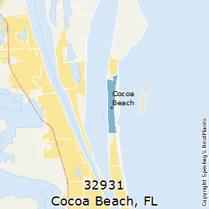 Cocoa Beach Fl Zip Code Map - United States Map